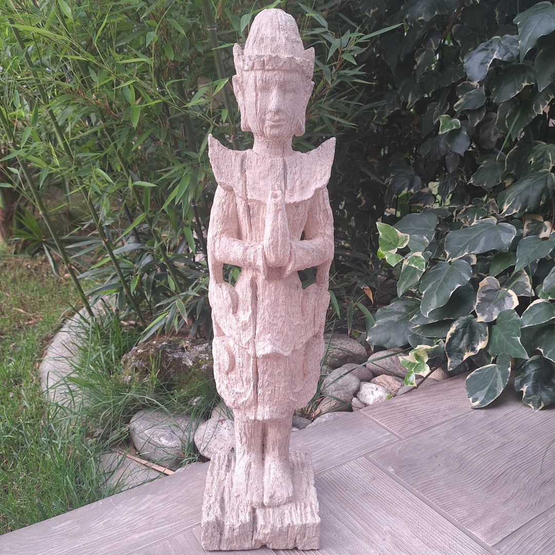 20,86 Inch Large Antique Burmese Nat Statue Myanmar Figure Possibly Mya Nan Nwe Nat Goddess - Etsy