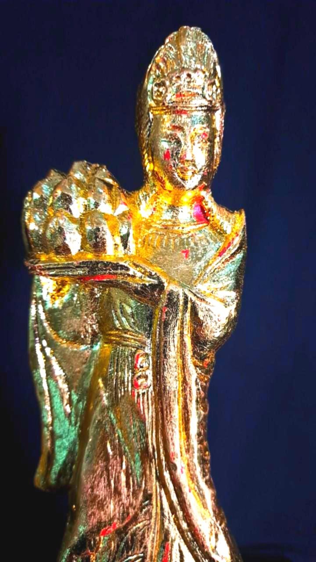 9,25 Inch Rare Guan Yin,buddhist Goddes,hand Carved Wooden Quan Guan ...