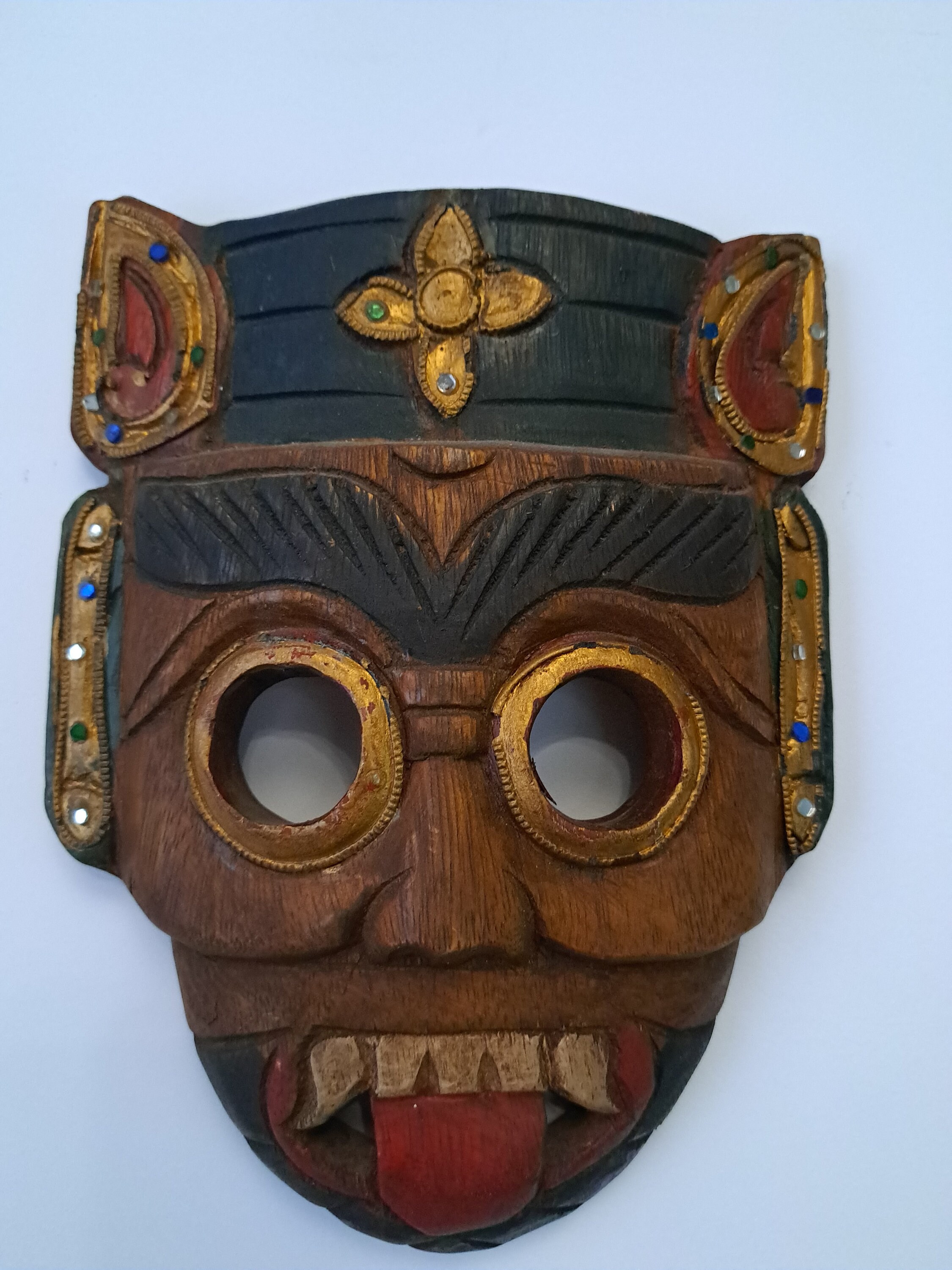940 Inch Vintage Balinese Hand Painted Mask Rama Topeng - Etsy