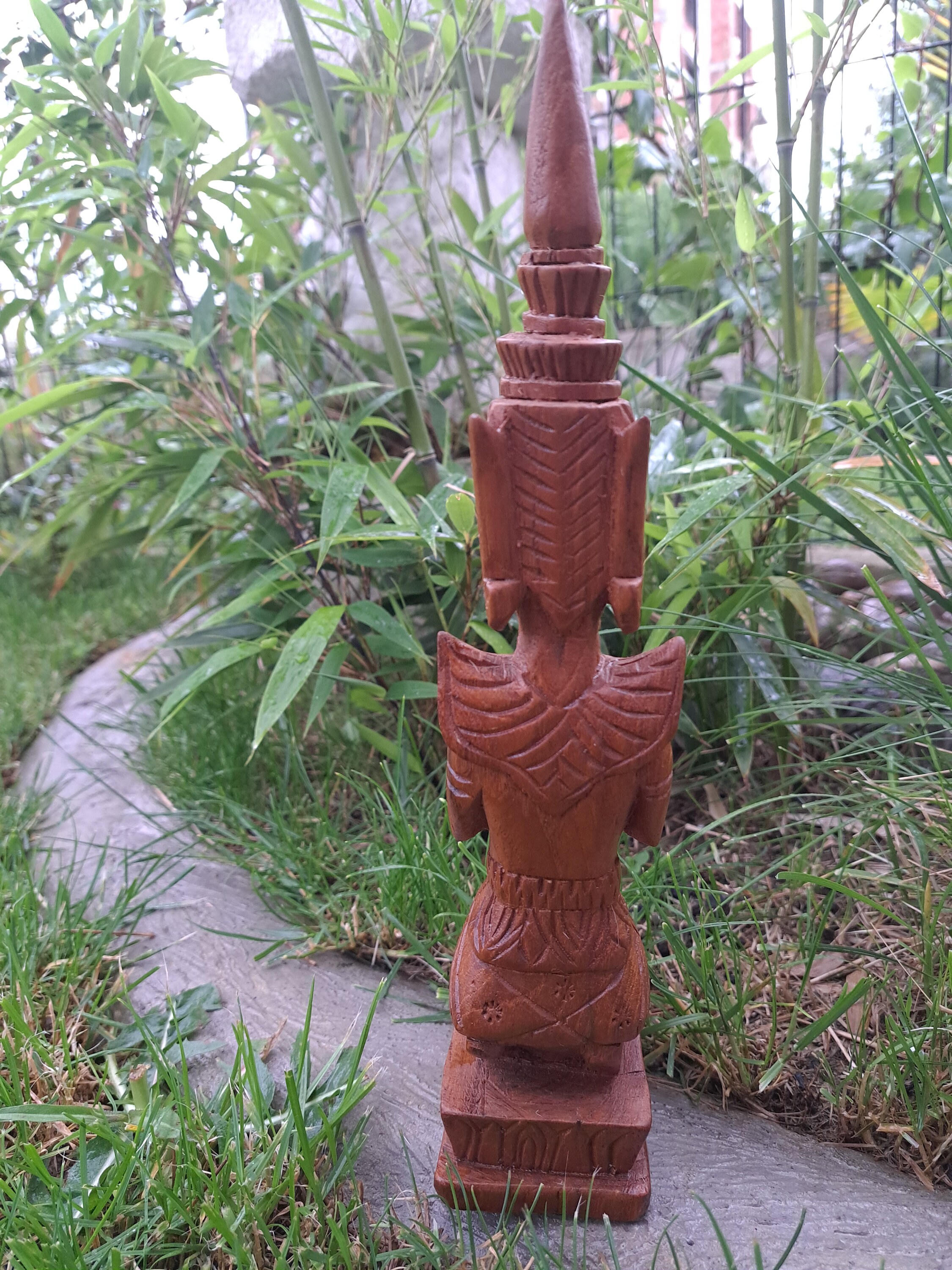 12,4 Inch Wooden Lord Rama Statue of Ayodhya Temple Fine Carving - Etsy