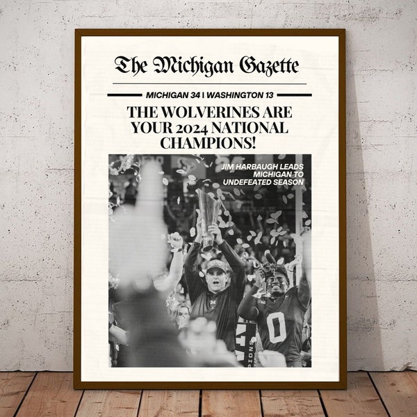 University of Michigan Wolverines National Championship - Etsy