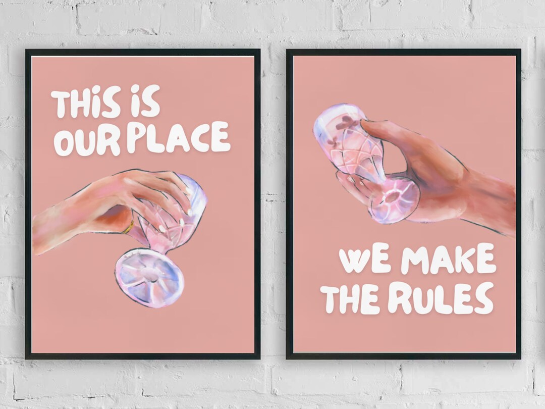 Lover this is Our Place We Make the Rules Wall - Etsy