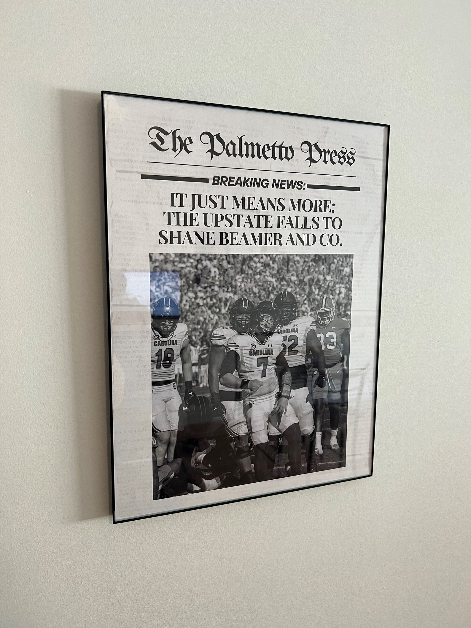Uofsc Newspaper Gamecock Trendy Art Print for Dorm Poster Cola ...