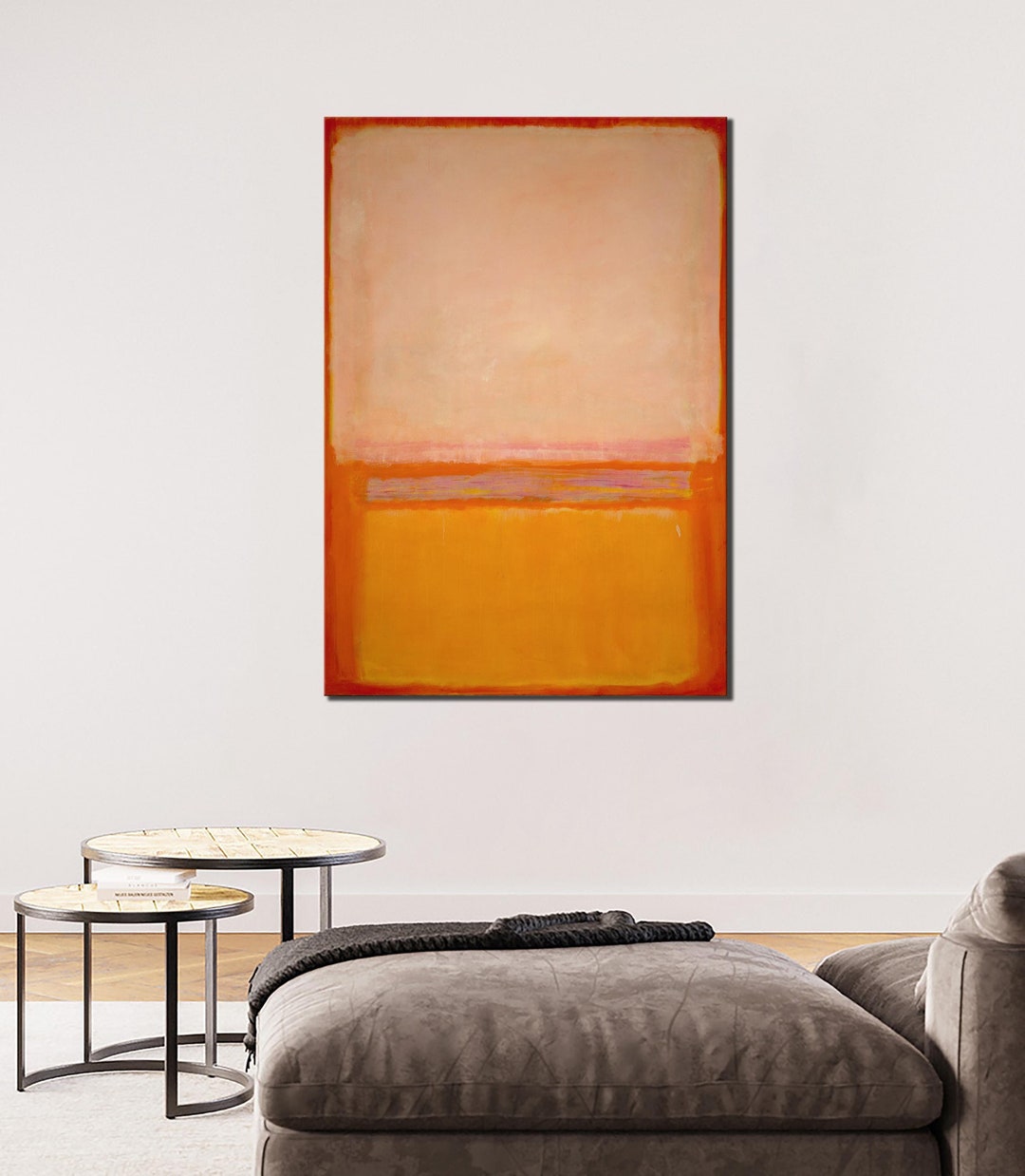 Mark Rothko Wall Art, Mark Rothko Orange Canvas Print, Mark Rothko Home ...