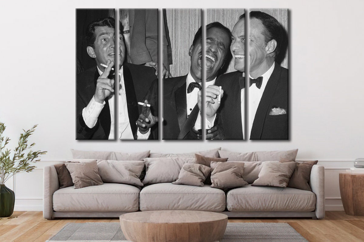 The Rat Pack Canvas Art, Ready to Hang Wall Decor - Etsy