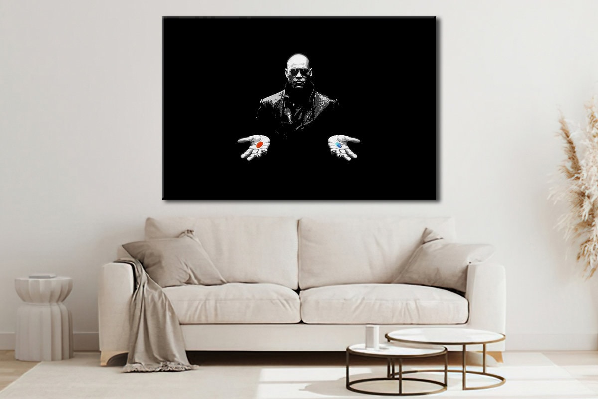 Matrix Morpheus Pills Wall Art Matrix Morpheus Canvas Art - Etsy