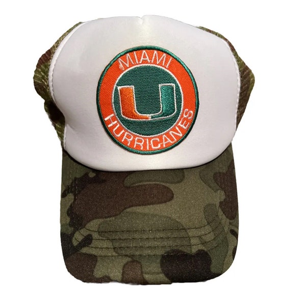 University of Miami Trucker Hat - Etsy