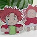 Ponyo Bubble Glitter Sticker - Etsy