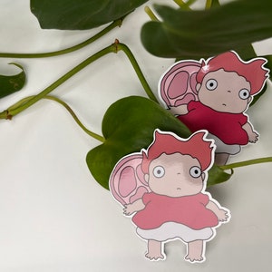 Ponyo Sticker | Ponyo and Ham Sticker | Ponyo Anime | Studio Ghibli ...