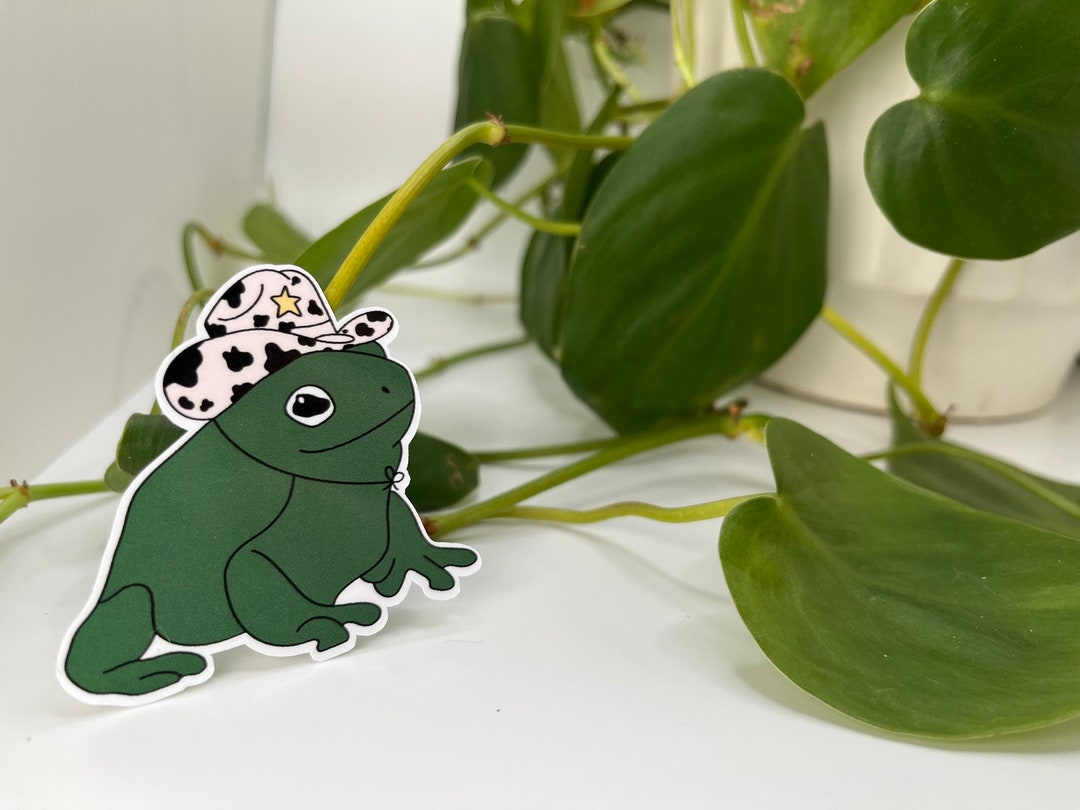 Cowboy Frog Sticker | Frog With Cowboy Hat | Yeehaw Frog |sheriff ...