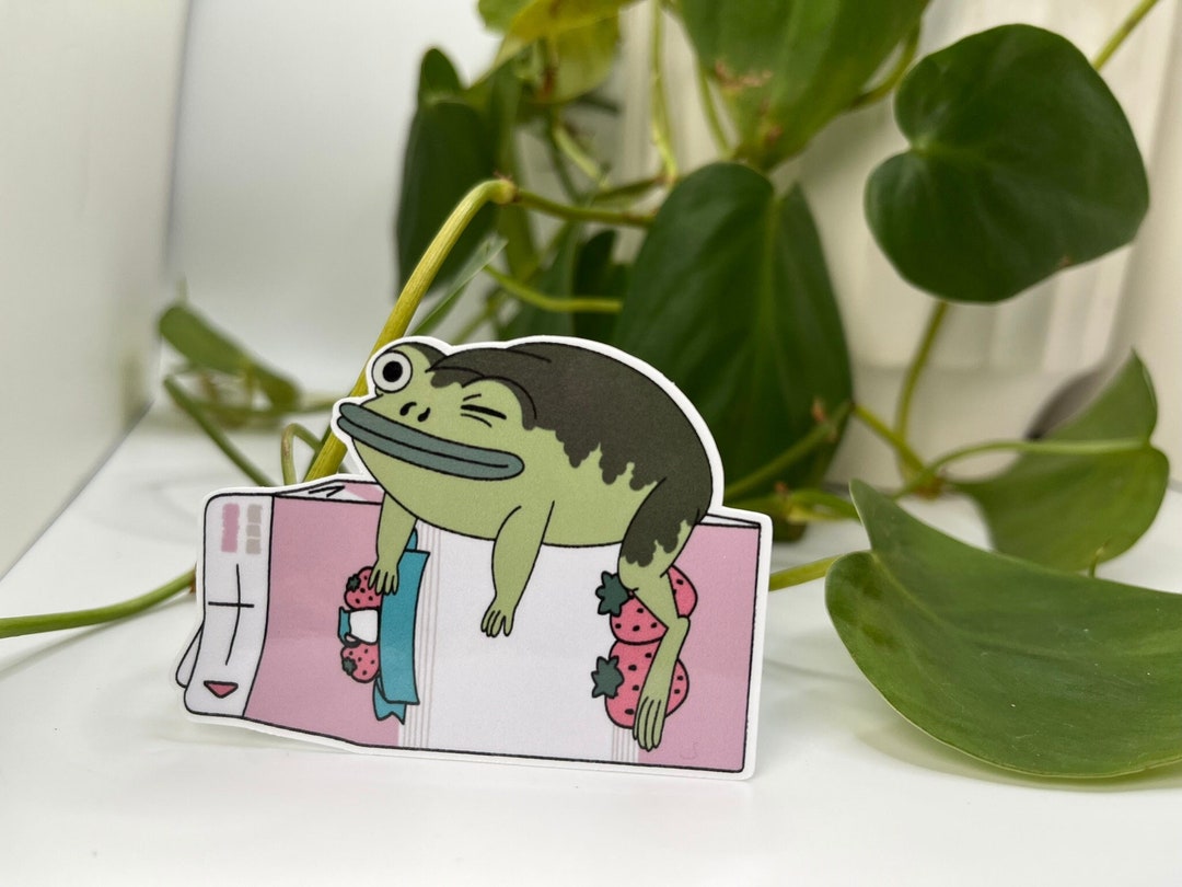 Strawberry Milk Frog Sticker | Over the Garden Wall | Over the Garden ...