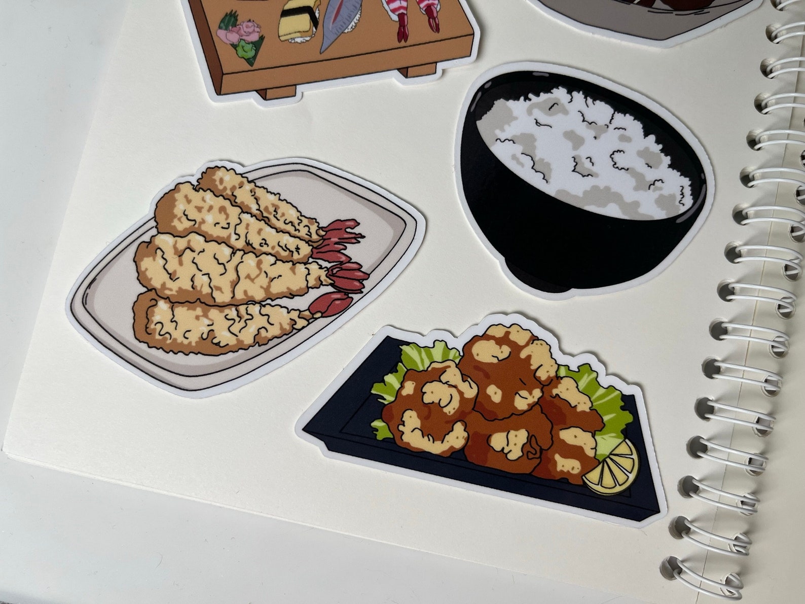 Appetizers Food Sticker 7 Pack - Anime Food - Etsy