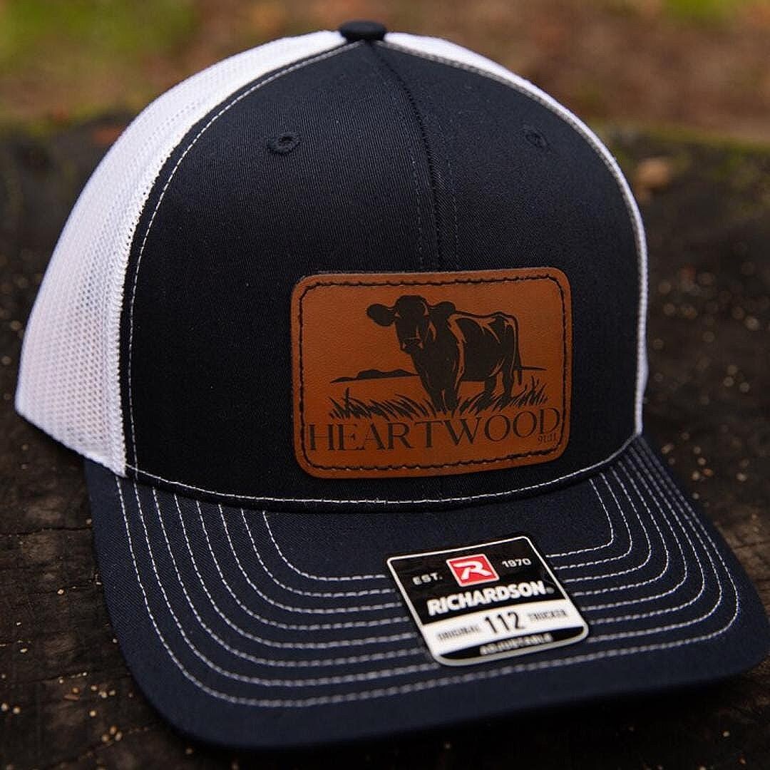 Cow Trucker Hat, Rustic Leather Patch, Homestead Ranch Cap - Etsy