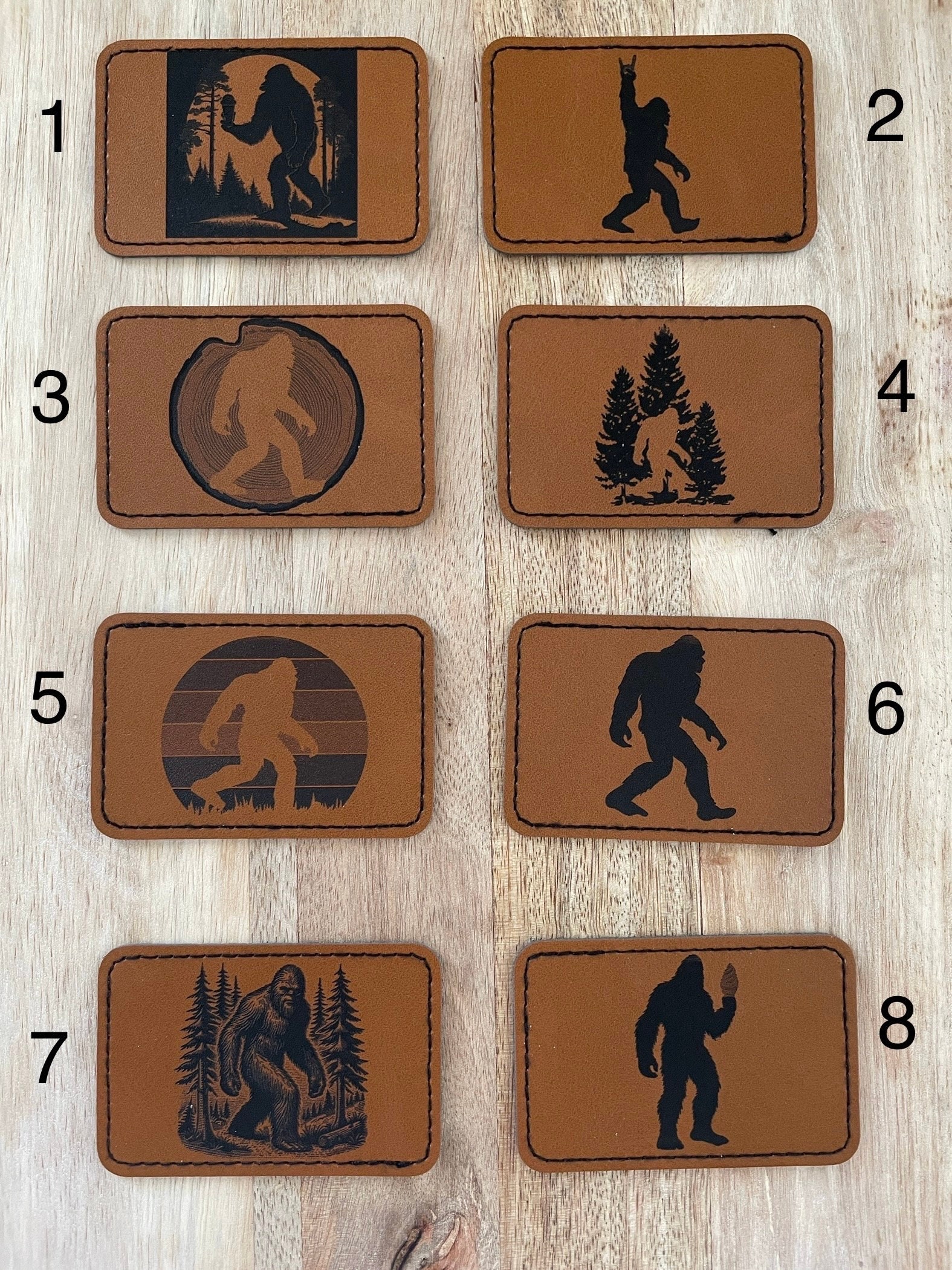Custom Sasquatch Leather Patch Trucker Cap, Richardson 112 - Etsy