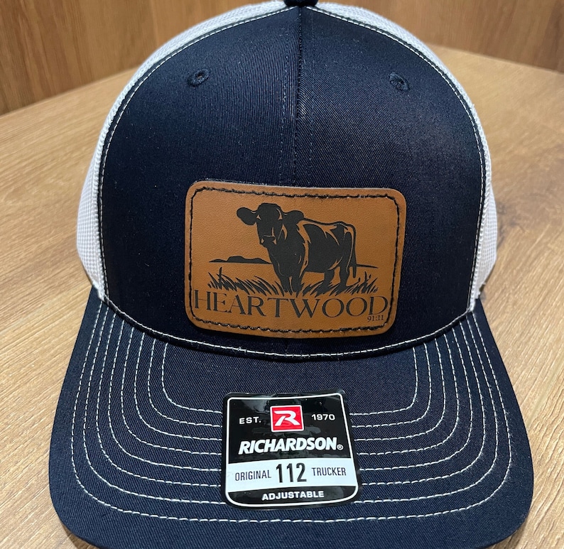 Custom Cow Leather Patch, Richardson, Men's/boys, Father/son, Baseball ...