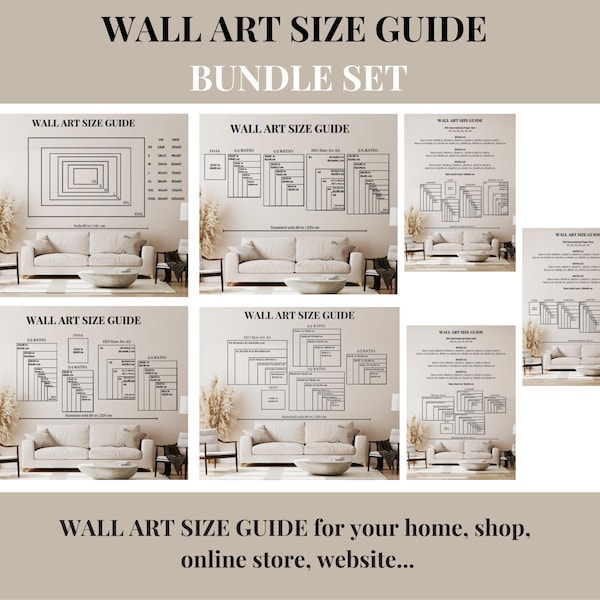 Size Chart 3x4 Ratio - Etsy