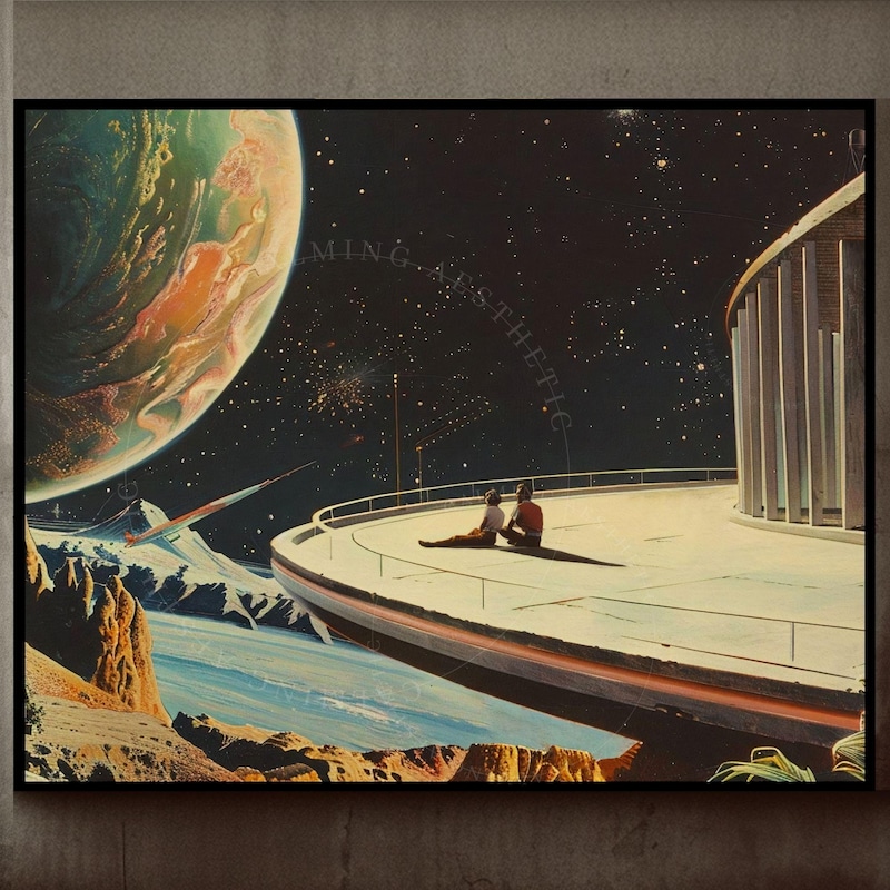 Retro Space Art - Etsy
