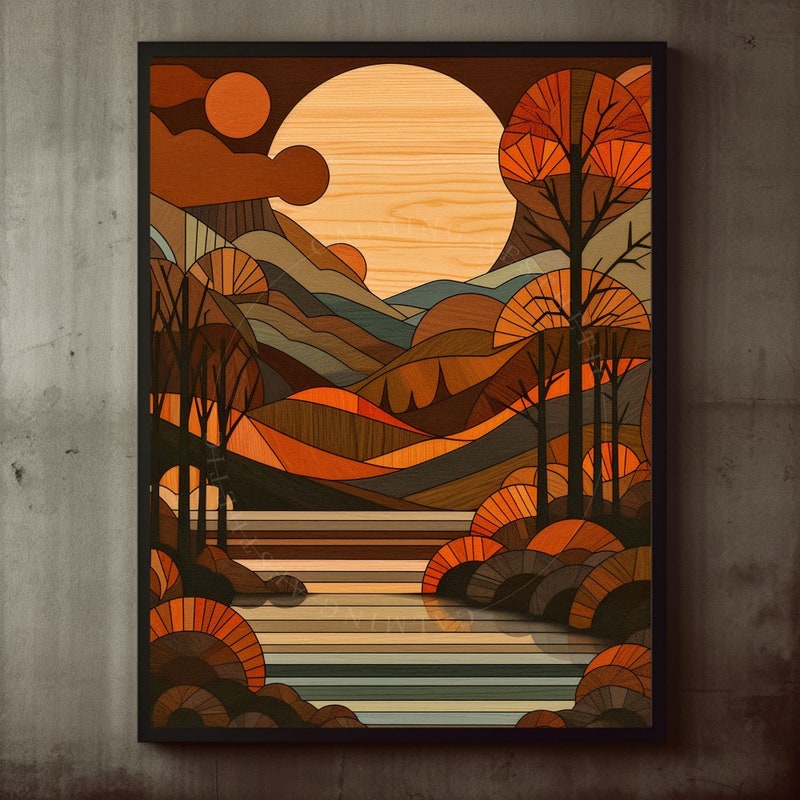 Abstract Forest Art - Etsy