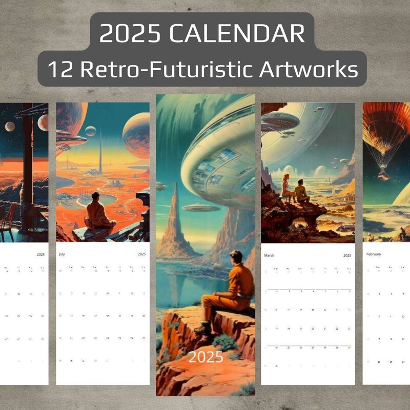 Retro Calendar - Etsy