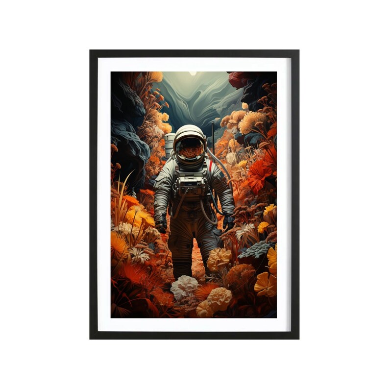 Poster Space Astronaut Exploring New World Wall Art Print, Large Poster ...