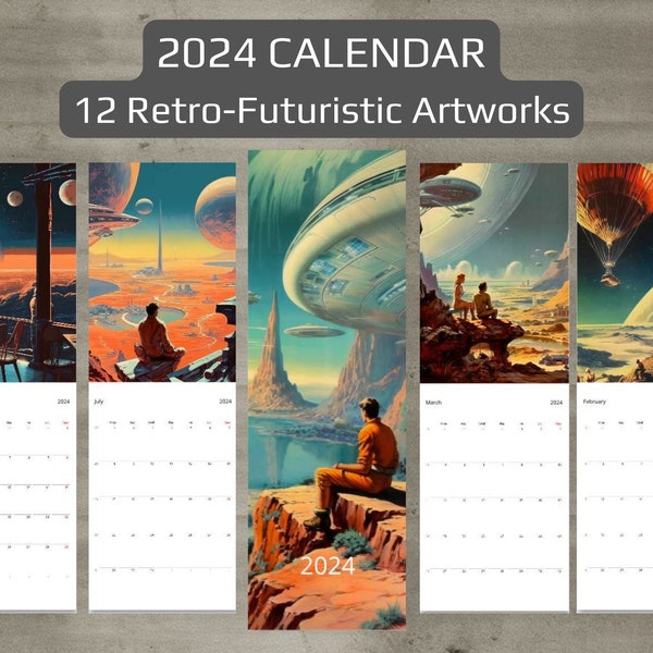 Retro Calendar - Etsy