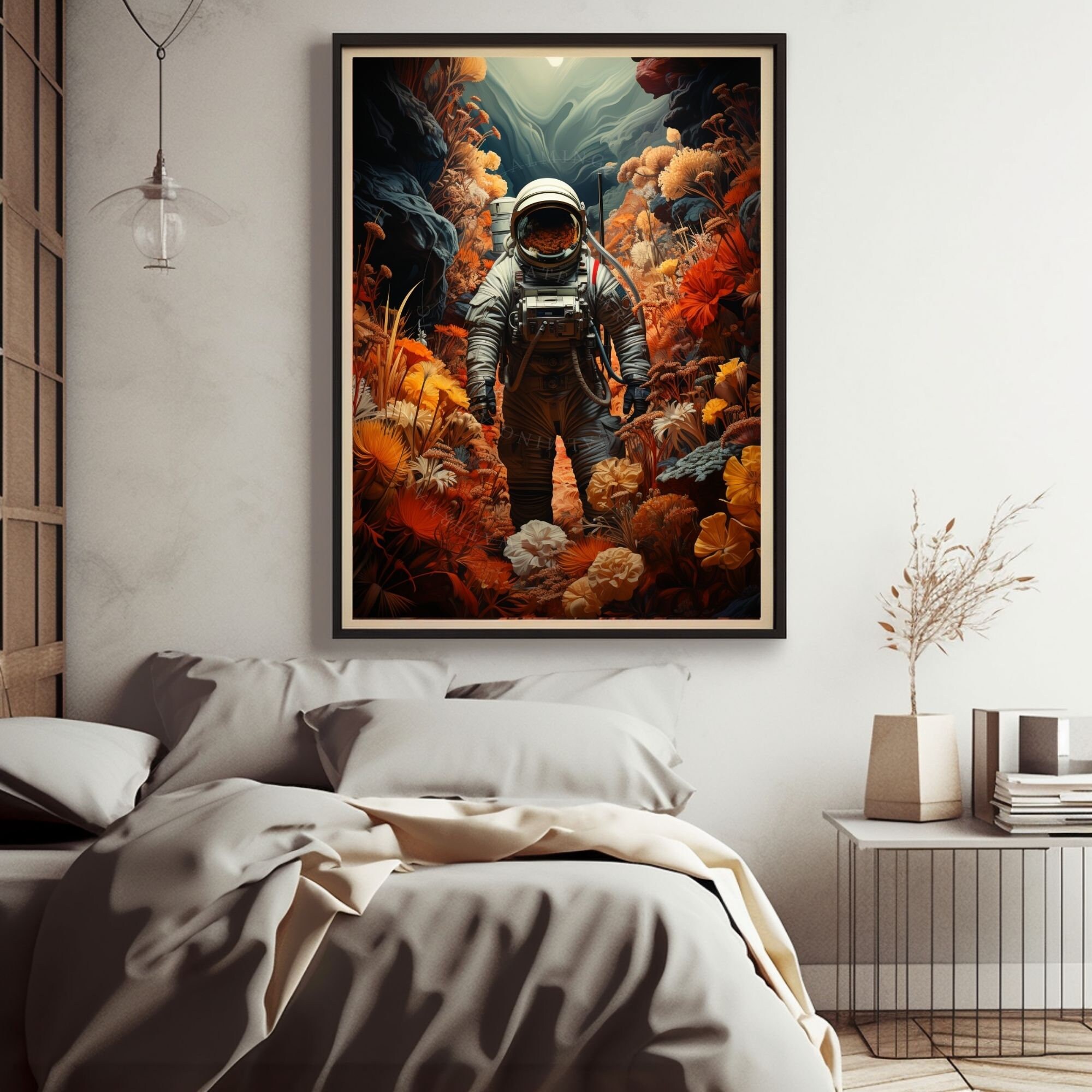 Poster Space Astronaut Exploring New World Wall Art Print, Large Poster ...