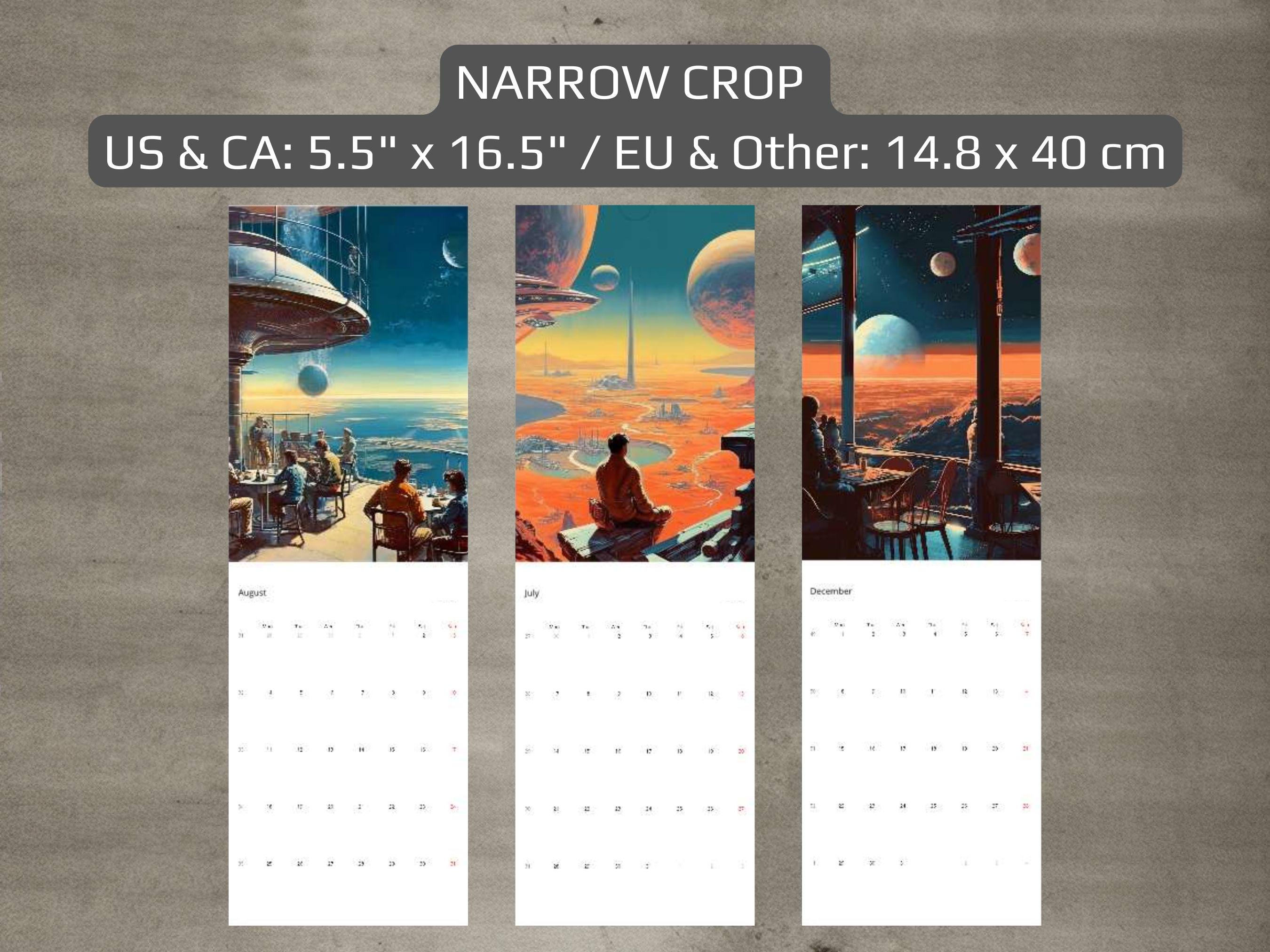 2026 Wall Calendar - Retro Futuristic Art, Scifi Calendar, Christmas ...