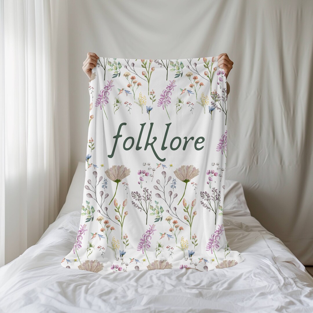 Folklore Blanket Cottagecore Home Decor Folklore Swift Blanket Gift ...