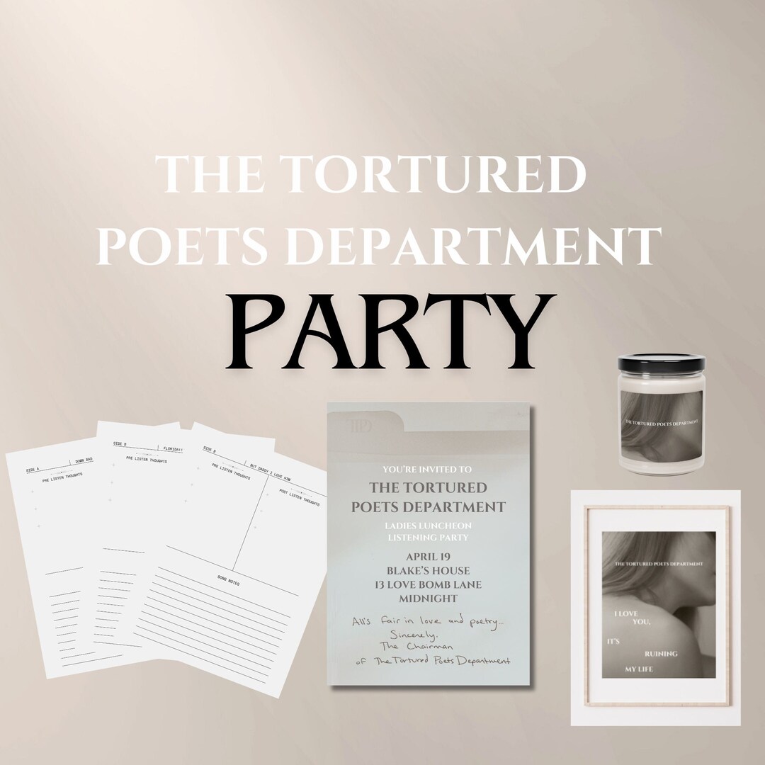 Tortured Poet Dept Listening Party Swift New Album Release Taylor Party ...