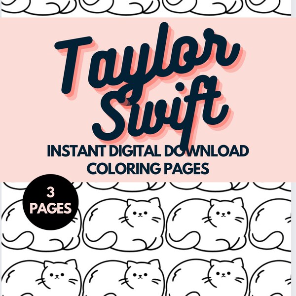 Swiftie Coloring Book - Etsy
