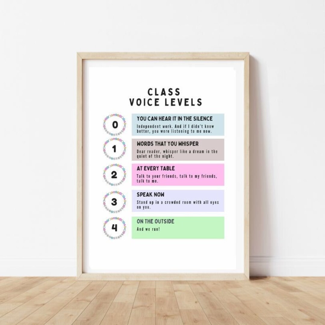 Classroom Voice Levels in This Classroom Taylor Teacher Print ...