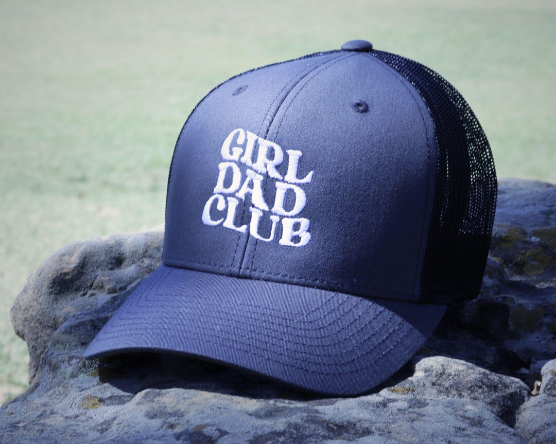 Girl Dad Club Embroidered Trucker Hat: New Dad Gift - Etsy