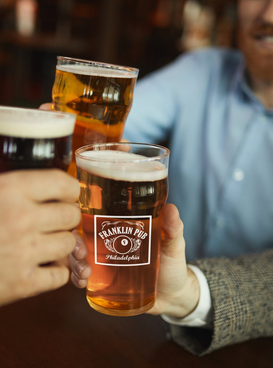 Custom Logo Nucleated Beer Glasses, Corporate Gifts With Logo, Your ...