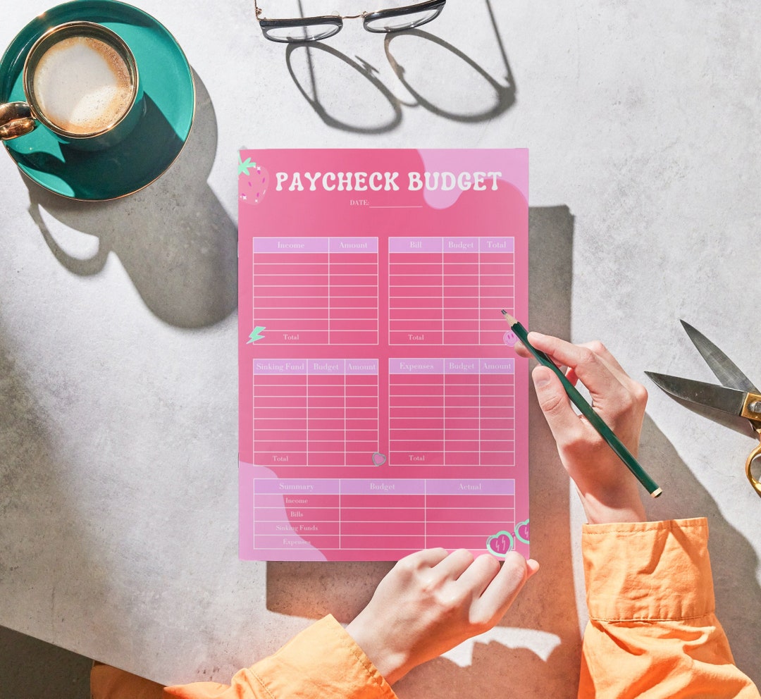 Paycheck Planner, PDF, Printable, US Letter, A6, A7 - Etsy