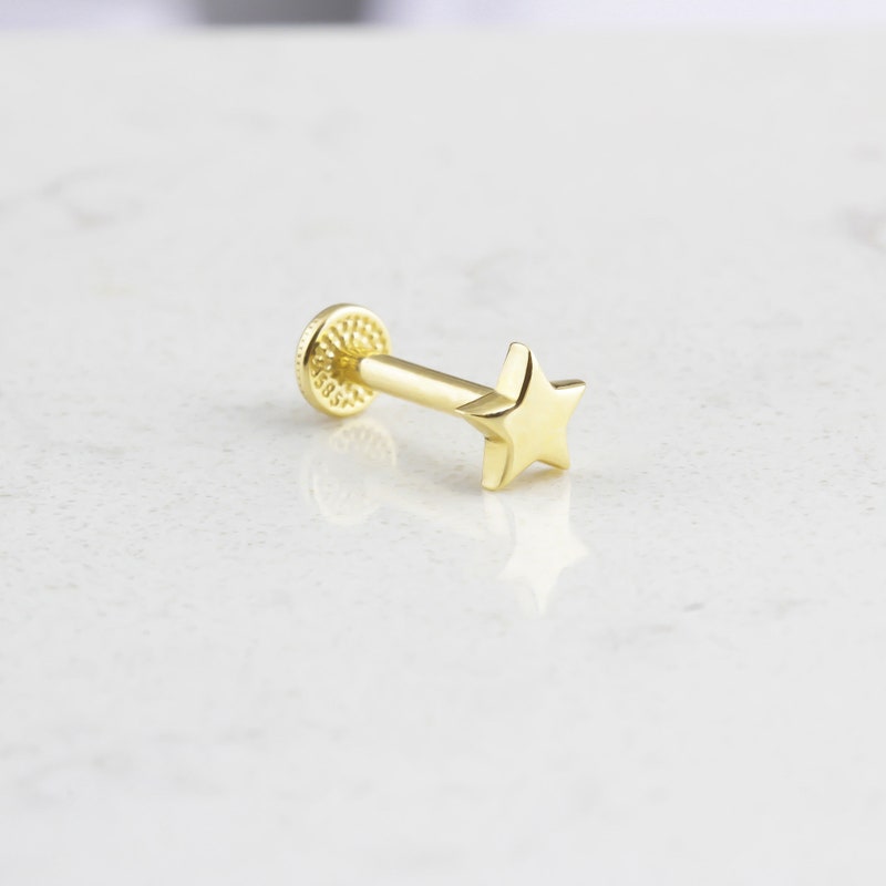 Solid Gold Earrings - Etsy