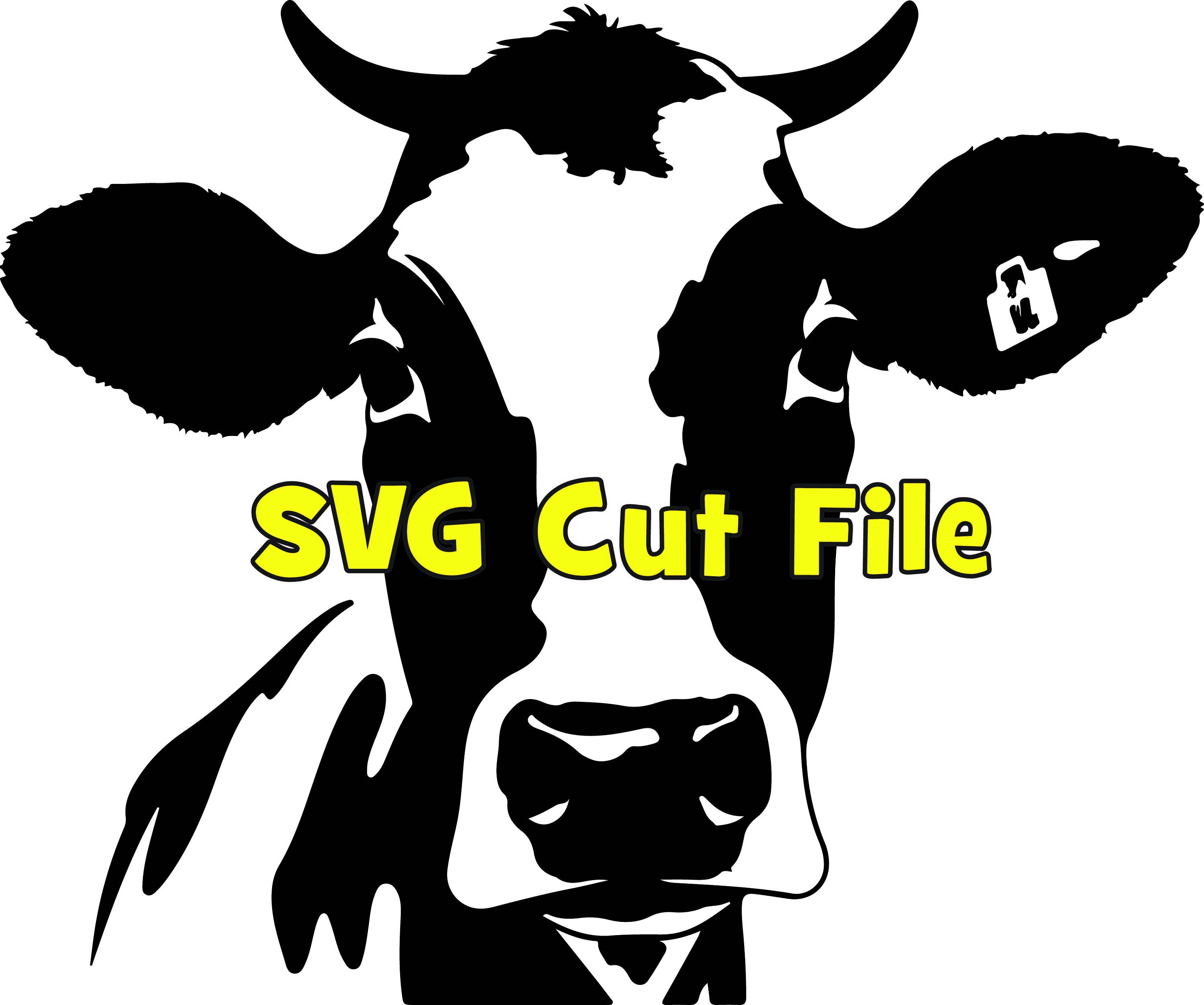 Koe svg koe hoofd svg koe gezicht svg koe svg voor shirt - Etsy Nederland