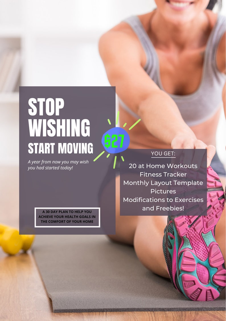 30 Day Weight Loss Guide, Home Workout Plan, Workout From Home, Weight ...