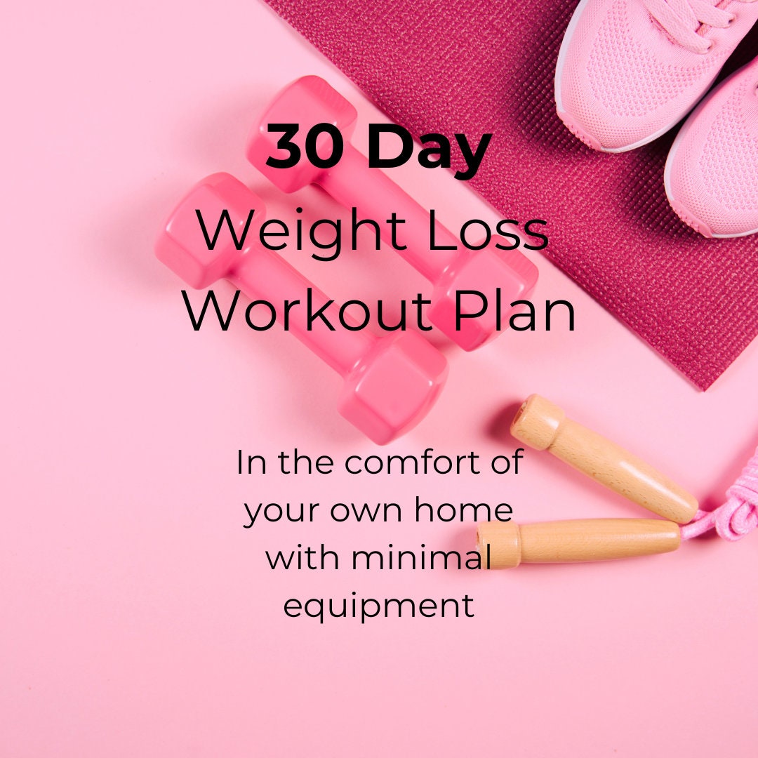30 Day Weight Loss Guide, Home Workout Plan, Workout From Home, Weight ...