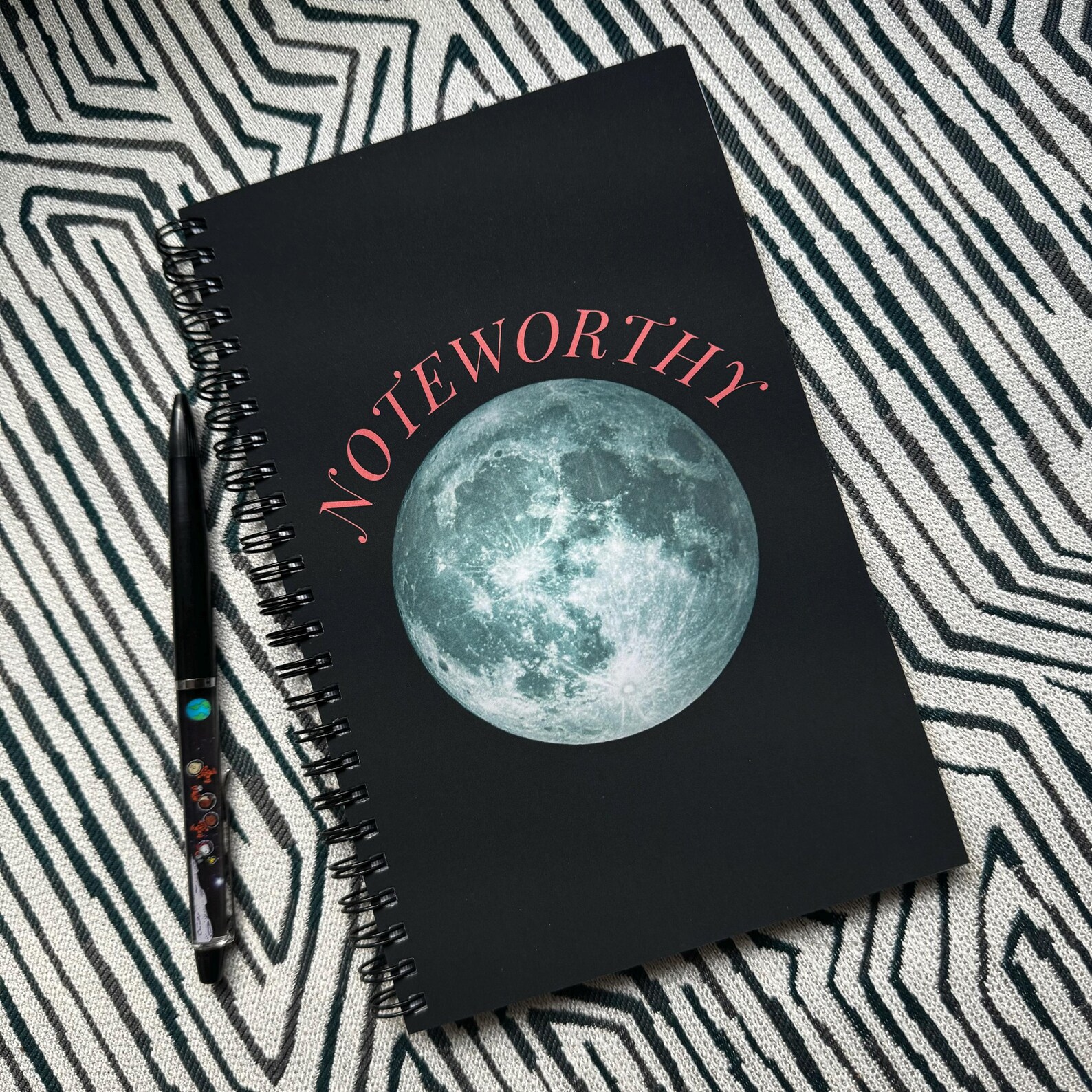 Spiral Notebooks | Full Moon Photography | Soft Cover Moon Journal ...