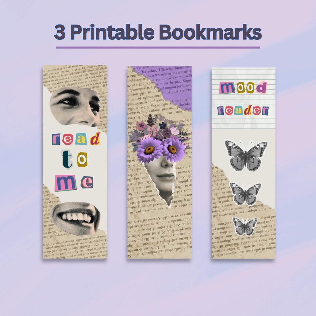 Zine Printable Bookmarks for Book Lovers, Perfect Gift for Bookworms - Etsy