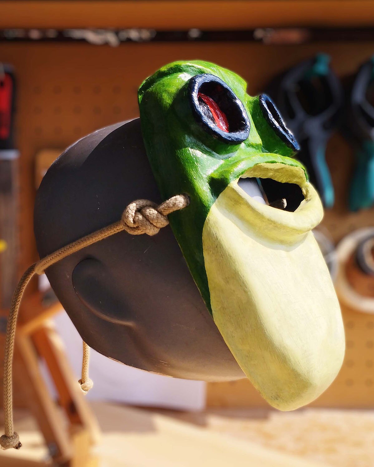 Costa Rica Frog Paper Mache Mask - Etsy