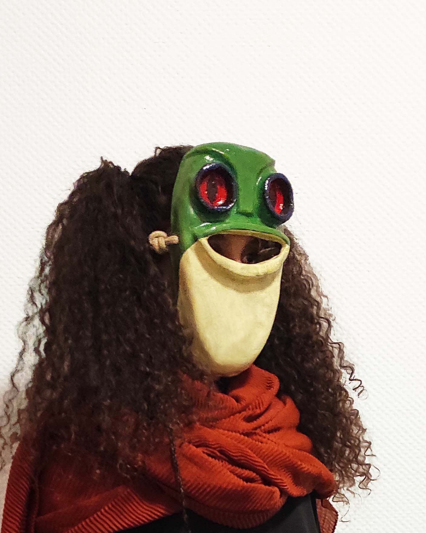 Costa Rica Frog Paper Mache Mask - Etsy