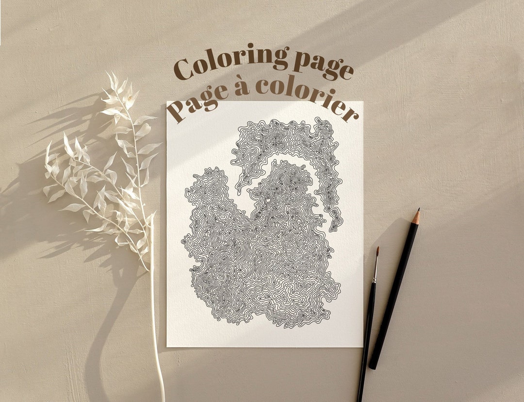 Modern Coloring Page Detailed Coloring Pages for Adults /page à ...