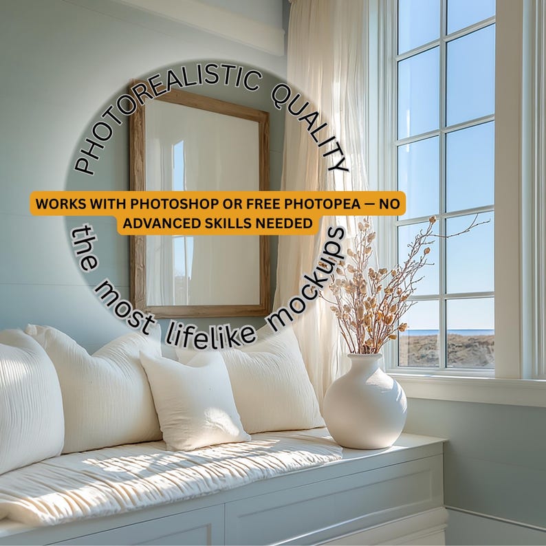 Coastal Frame Mockup Bundle, Beach House Decor (PSD) - Etsy