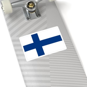 Finnish Flag Kiss-cut Stickers, Finland Flag Sticker, Transparent or ...