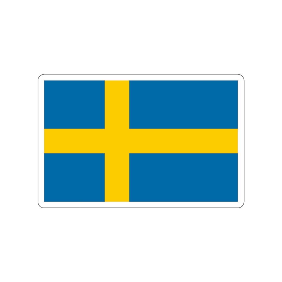 Swedish Flag Sticker Sweden Flag Decal Swedish Art Swedish Gift ...