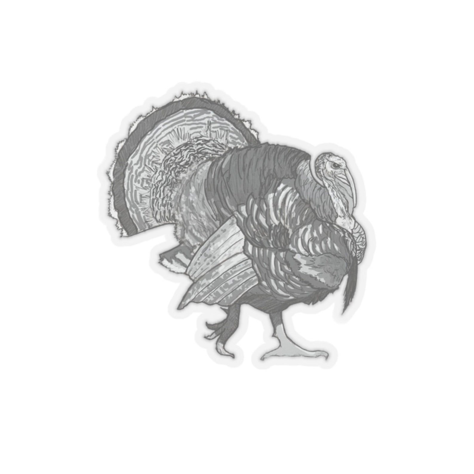 Turkey Kiss-cut Sticker, Turkey Sticker - Etsy