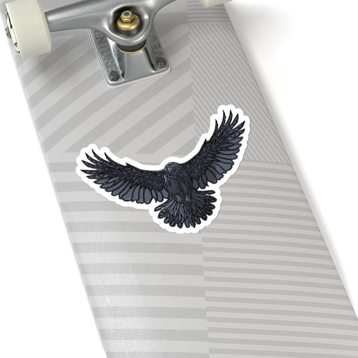 Raven Sticker Celtic Raven Sticker Viking Raven Huginn and Muninn Odins ...