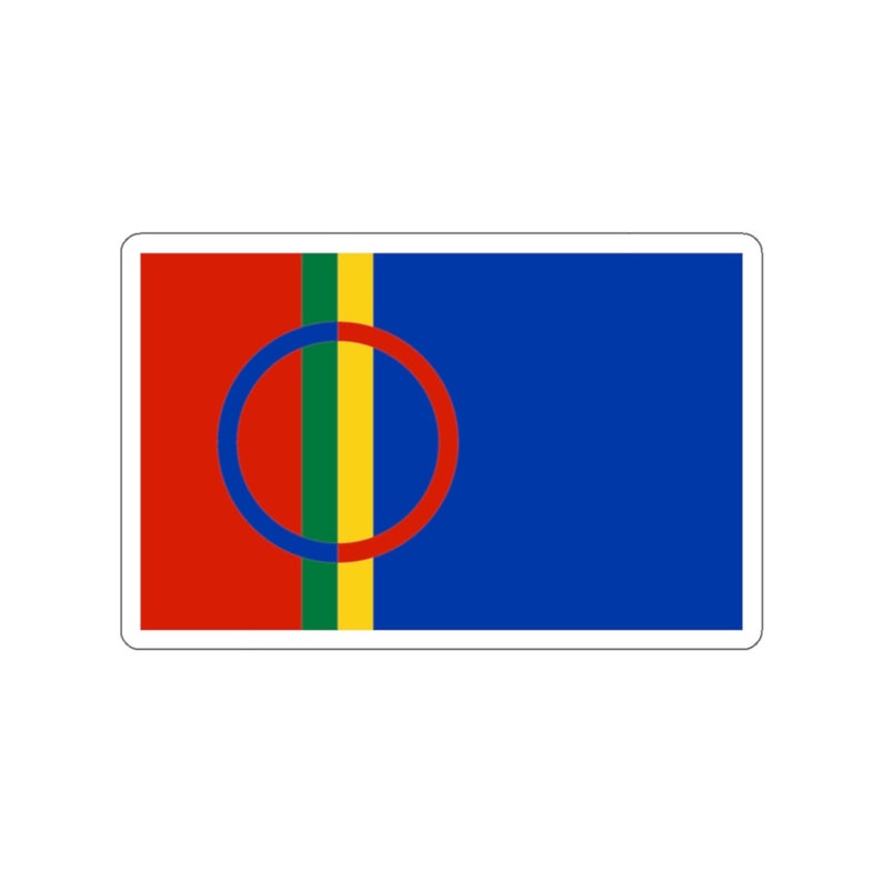 Sami Flag Kiss-cut Stickers, Sami Flag Sticker, Transparent or White ...
