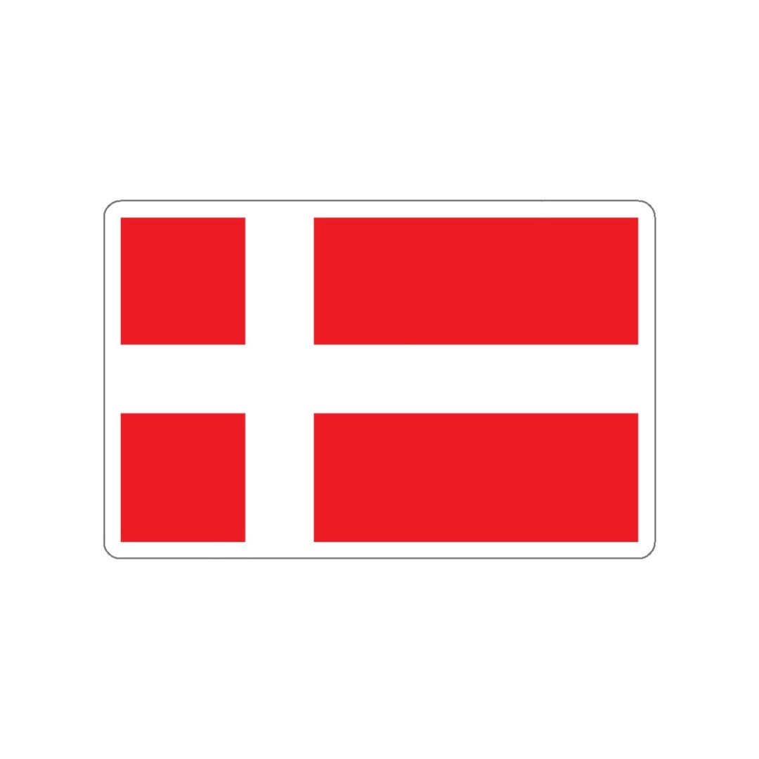 Denmark Flag Kiss-cut Stickers, Denmark Flag Sticker, Transparent or ...